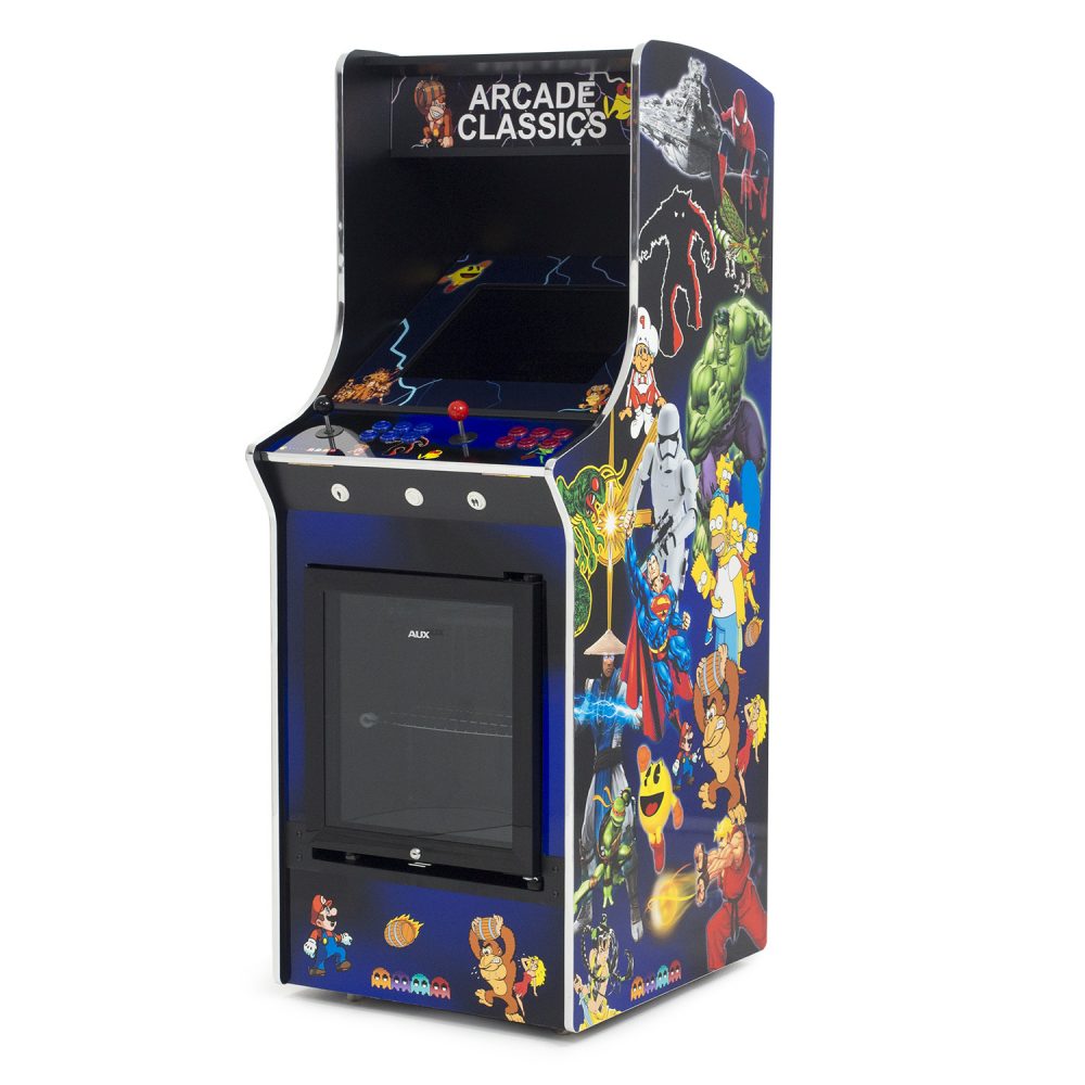 19" LCD Upright Fridge Arcade Machine with 3500 Games - Action Arcades