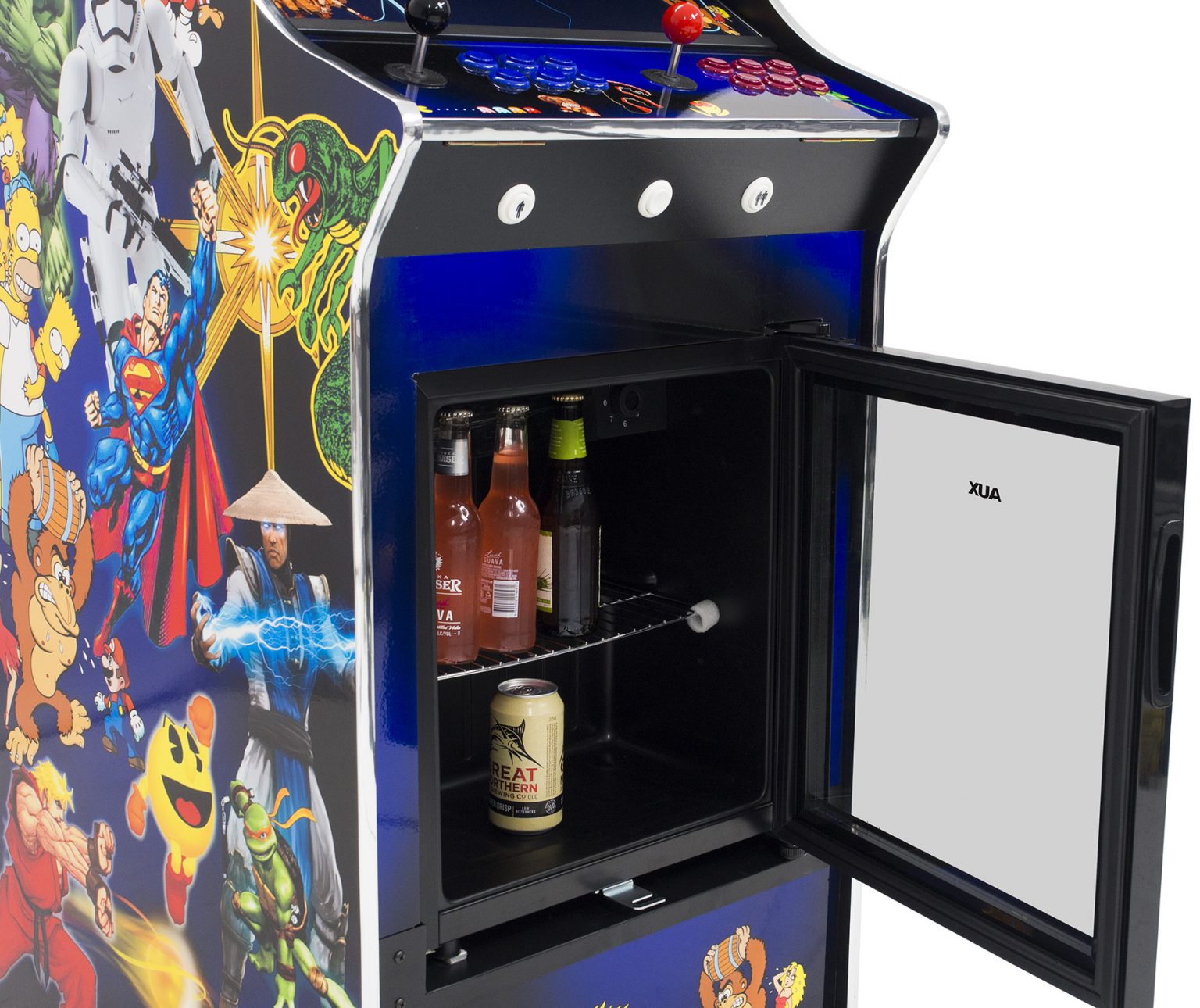 19" LCD Upright Fridge Arcade Machine with 3500 Games - Action Arcades