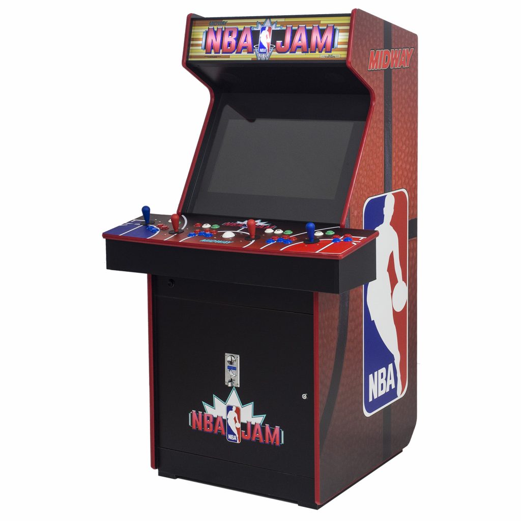 26" NBA Jam 4 Player Upright Arcade Machine with 6000 Games - Action ...